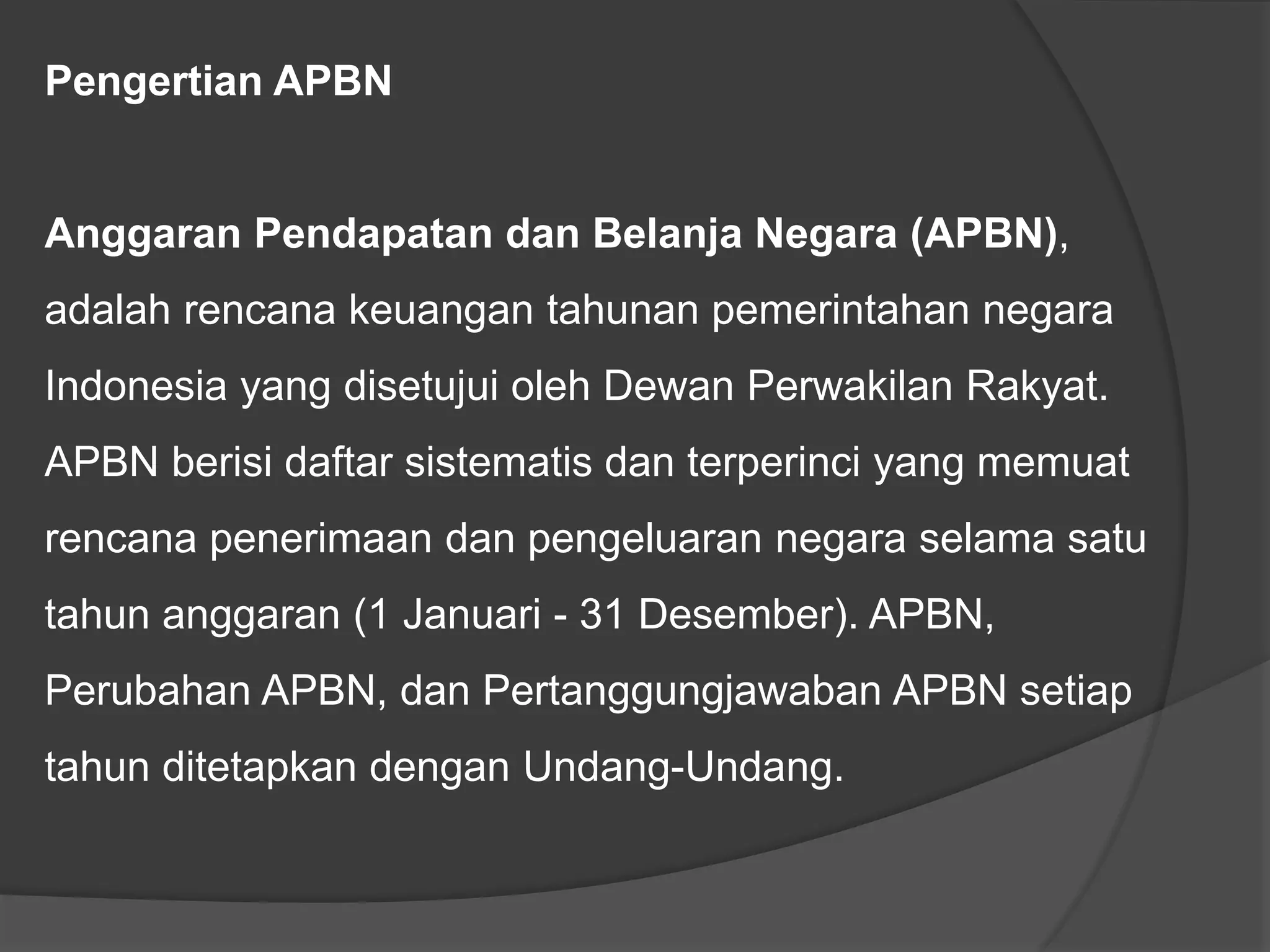 APBN, FUNGSI, PRINSIP PENYUSUNAN, PROPORSI | PPT