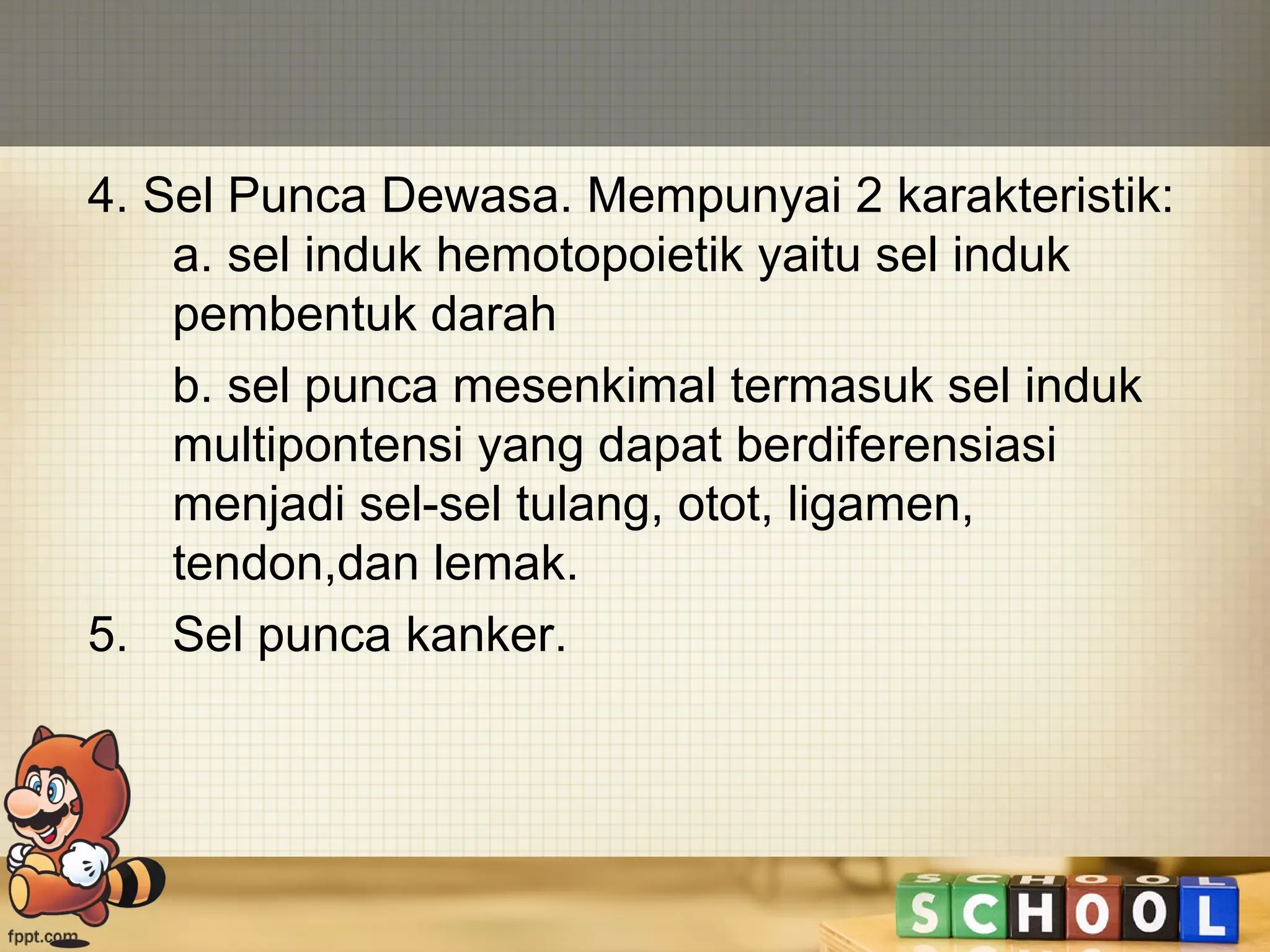 Kelompok 4b sel punca stem cell | PPT