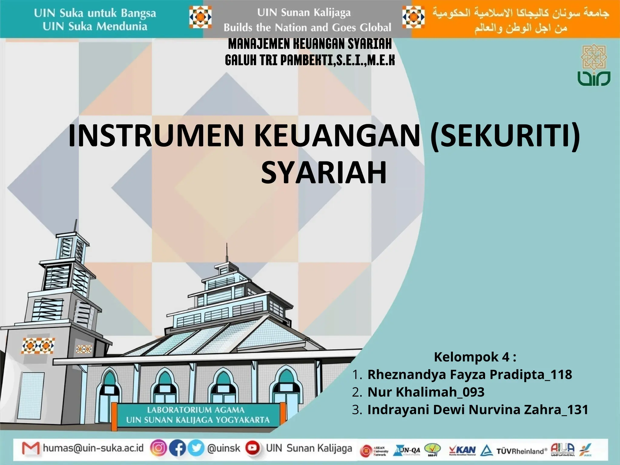 Instrumen Keuangan Syariah-Instrumen keuangan syariah adalah produk-produk keuangan yang ...