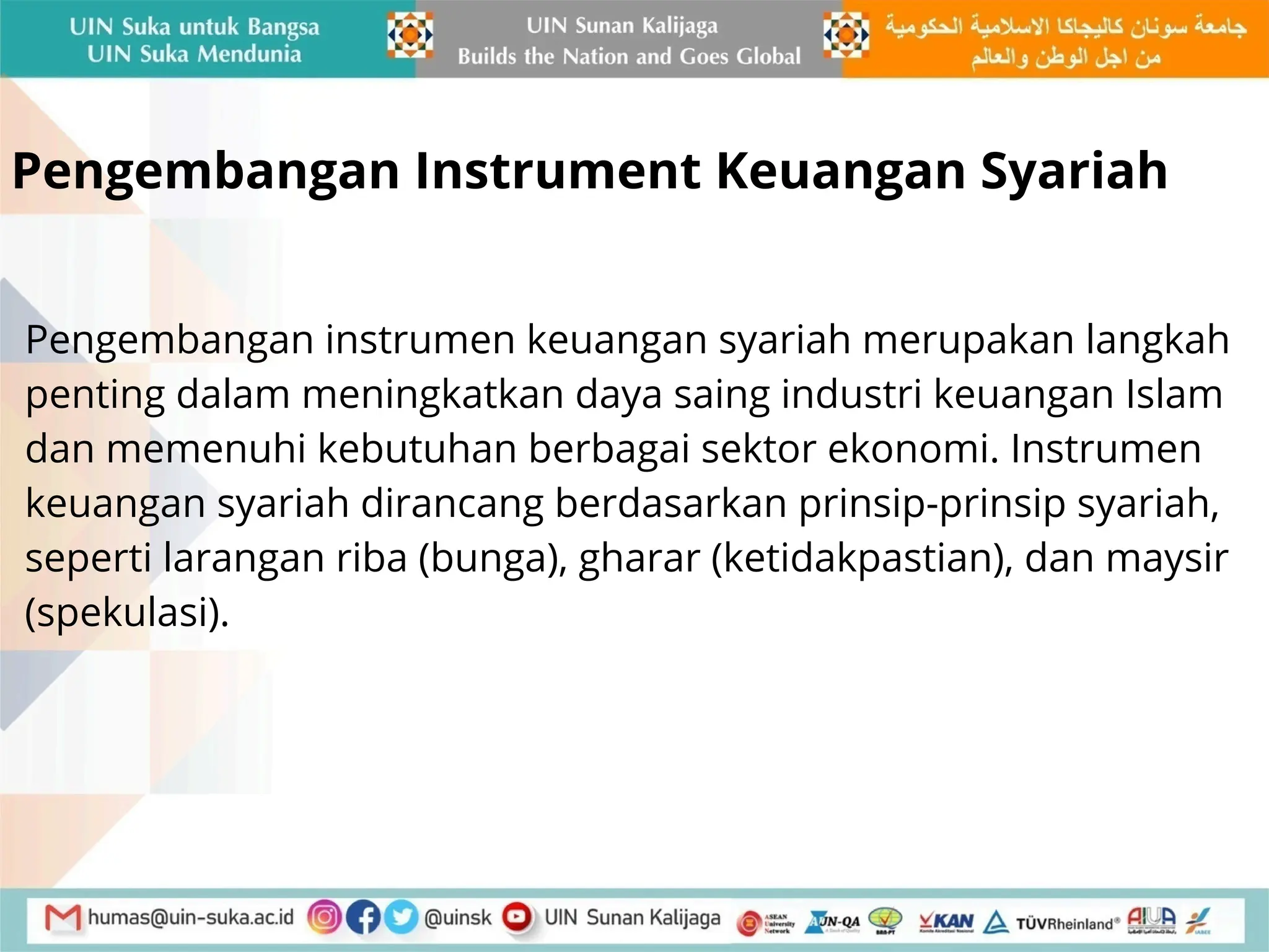 Instrumen Keuangan Syariah-Instrumen keuangan syariah adalah produk ...