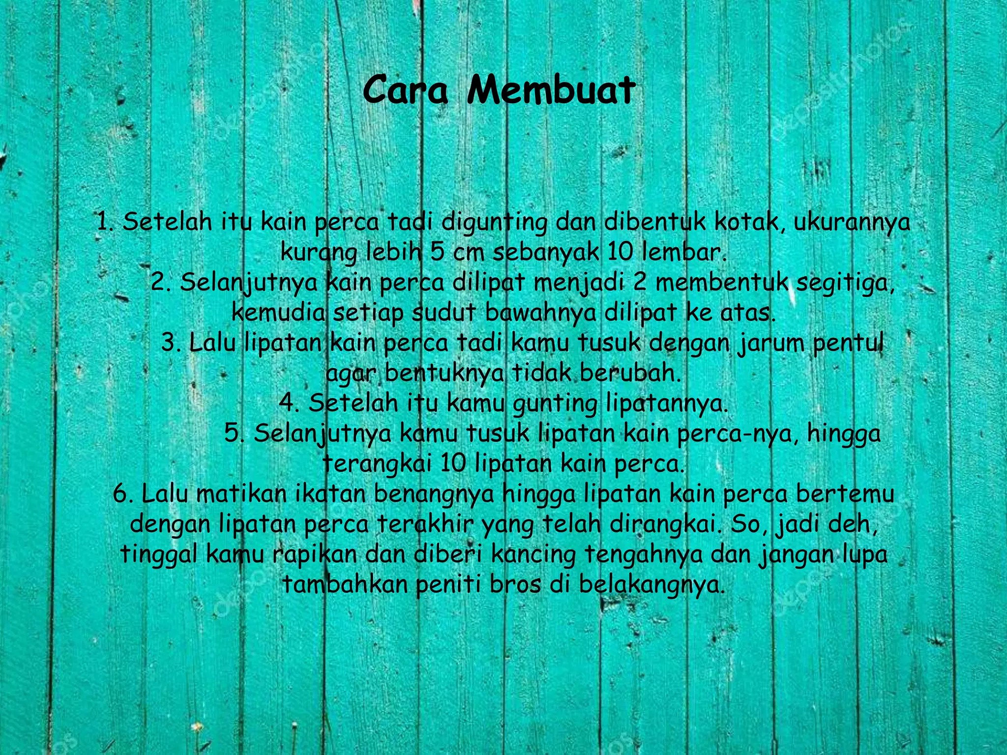 Kelompok 4 kwu kain perca | PPT