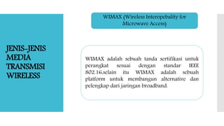 Kelompok 4 media transmisi wireless | PPTX