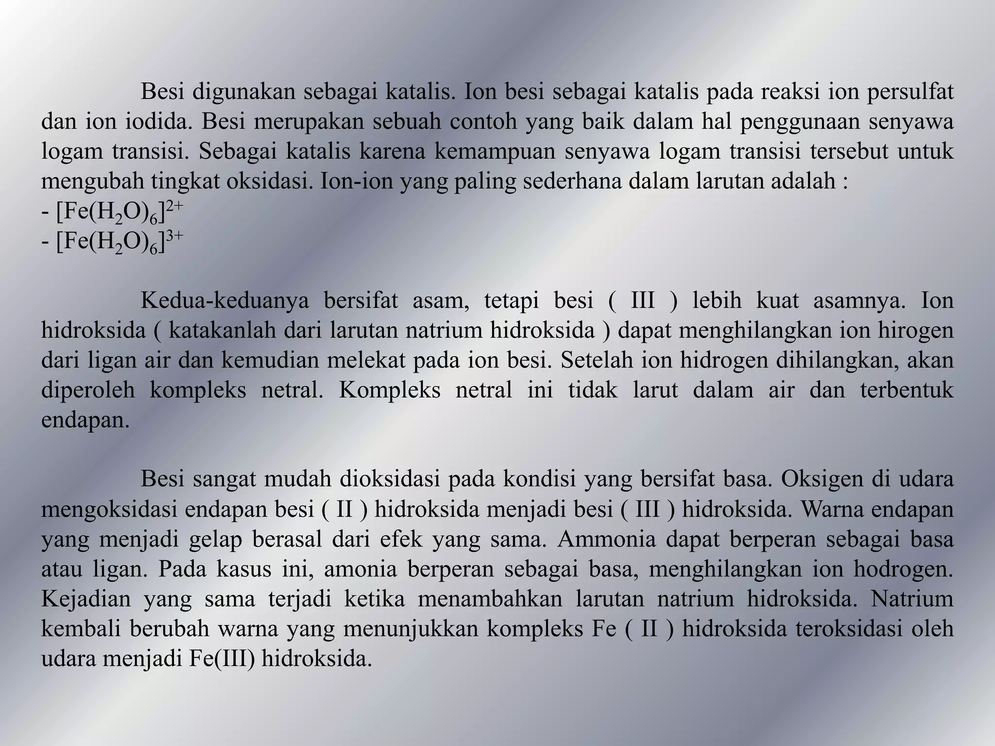 Penetapan Kadar Fe dalam Garam Tunjung | PPTX