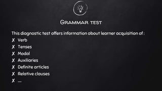 diagnostic test / diagnostic assessment in assessing students | PPT