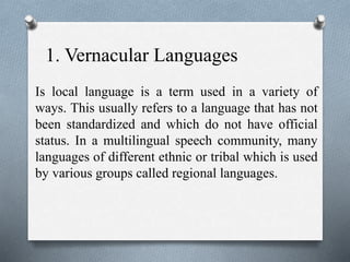 Sociolinguistic - Linguistic Varieties and Multilingual Nations | PPTX