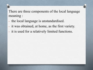 Sociolinguistic - Linguistic Varieties and Multilingual Nations | PPTX