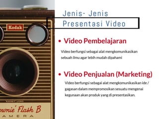 Digital Marketing : Video Presentasi | PPTX