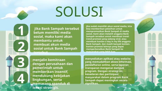 ECO SAVE BANK (TABUNGAN HIJAU MASA DEPAN) | PPT