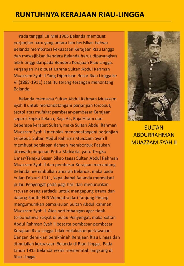 Sejarah Indonesia-Kerajaan Riau Lingga | PPTX