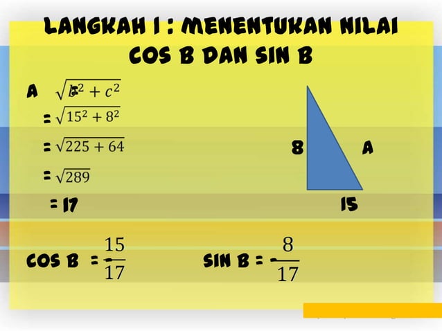 Aturan Sinus untuk Jumlah atau Selisih 2 Sudut | PPTX