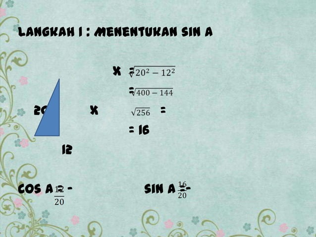 Aturan Sinus untuk Jumlah atau Selisih 2 Sudut | PPTX