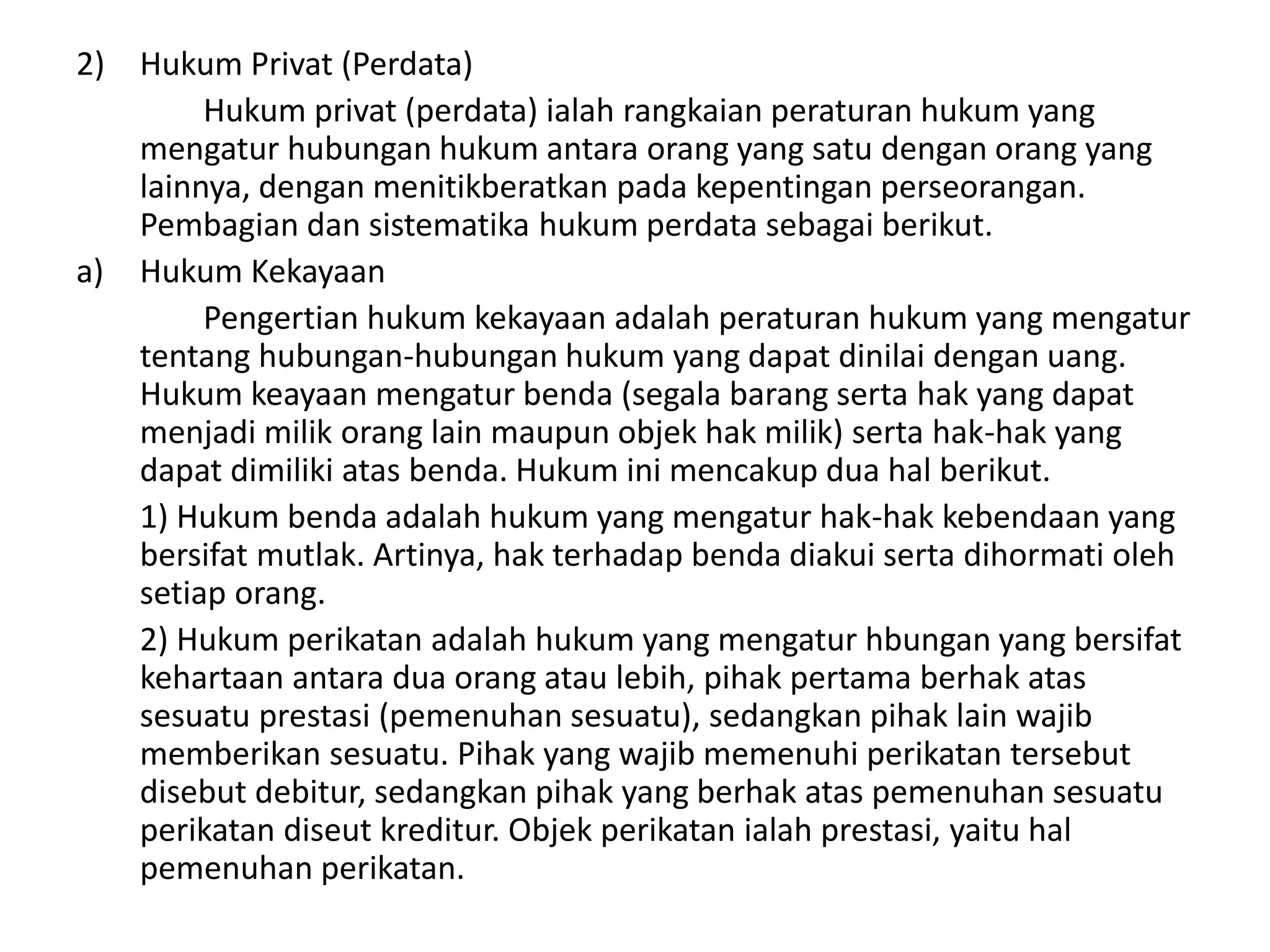 Macam-Macam Penggolongan Hukum | PPTX