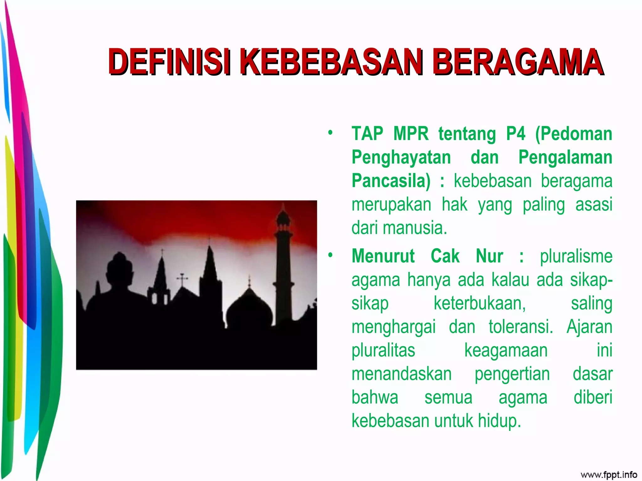 Kebebasan Beragama di Indonesia | PPT