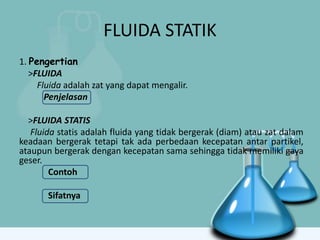 powepoint fluida statis (link) | PPTX