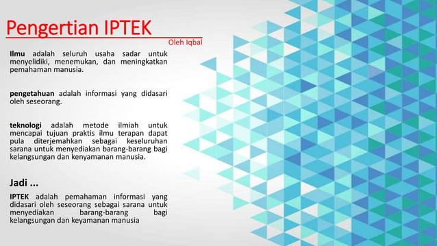 Perkembangan IPTEK di Era Globalisasi | PPTX