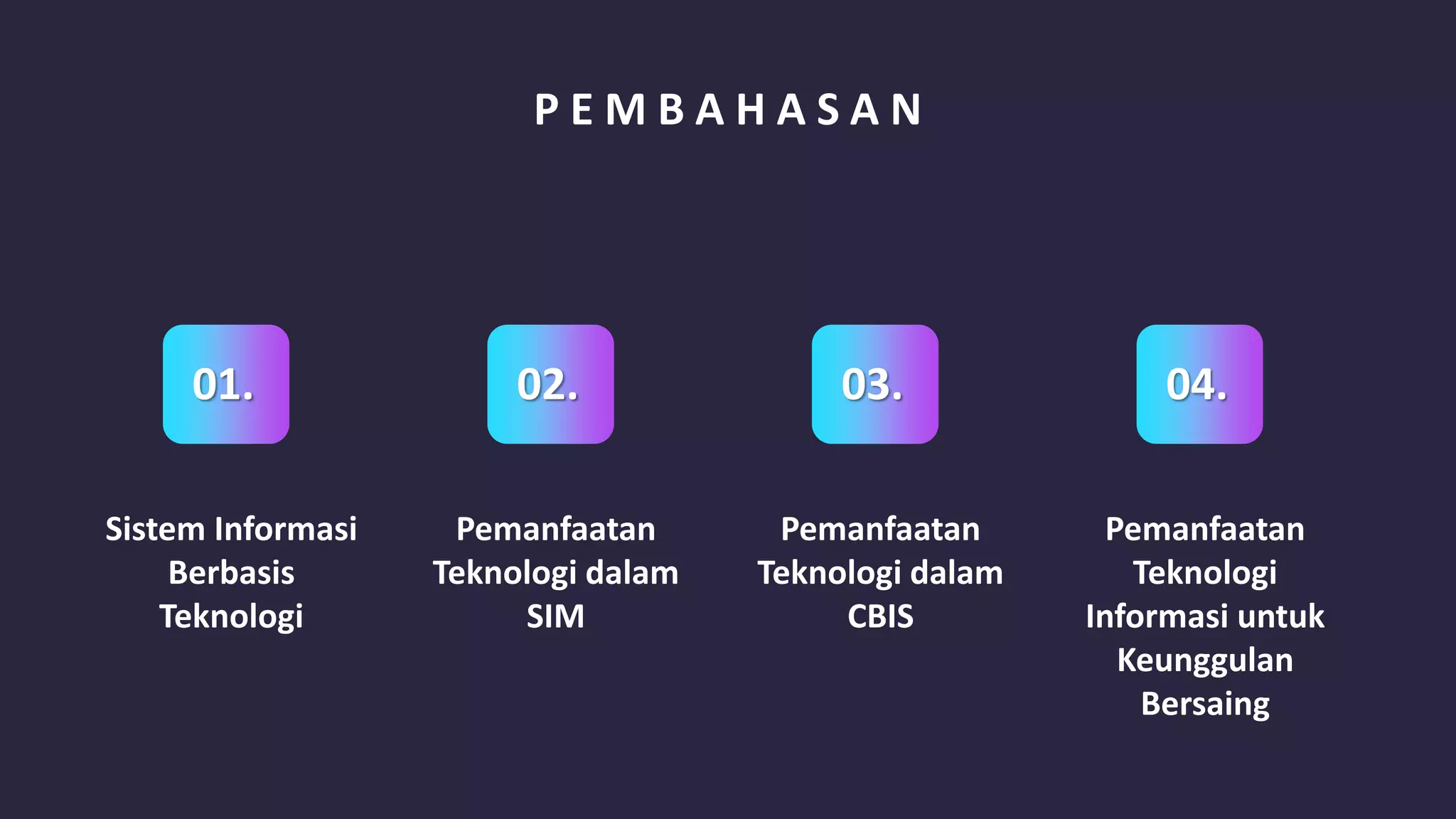 sistem informasi berbasis teknology berisi pemanfaatan teknologi dalam SIM,CBIS | PPTX
