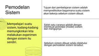 pemodelan sistem | PPTX