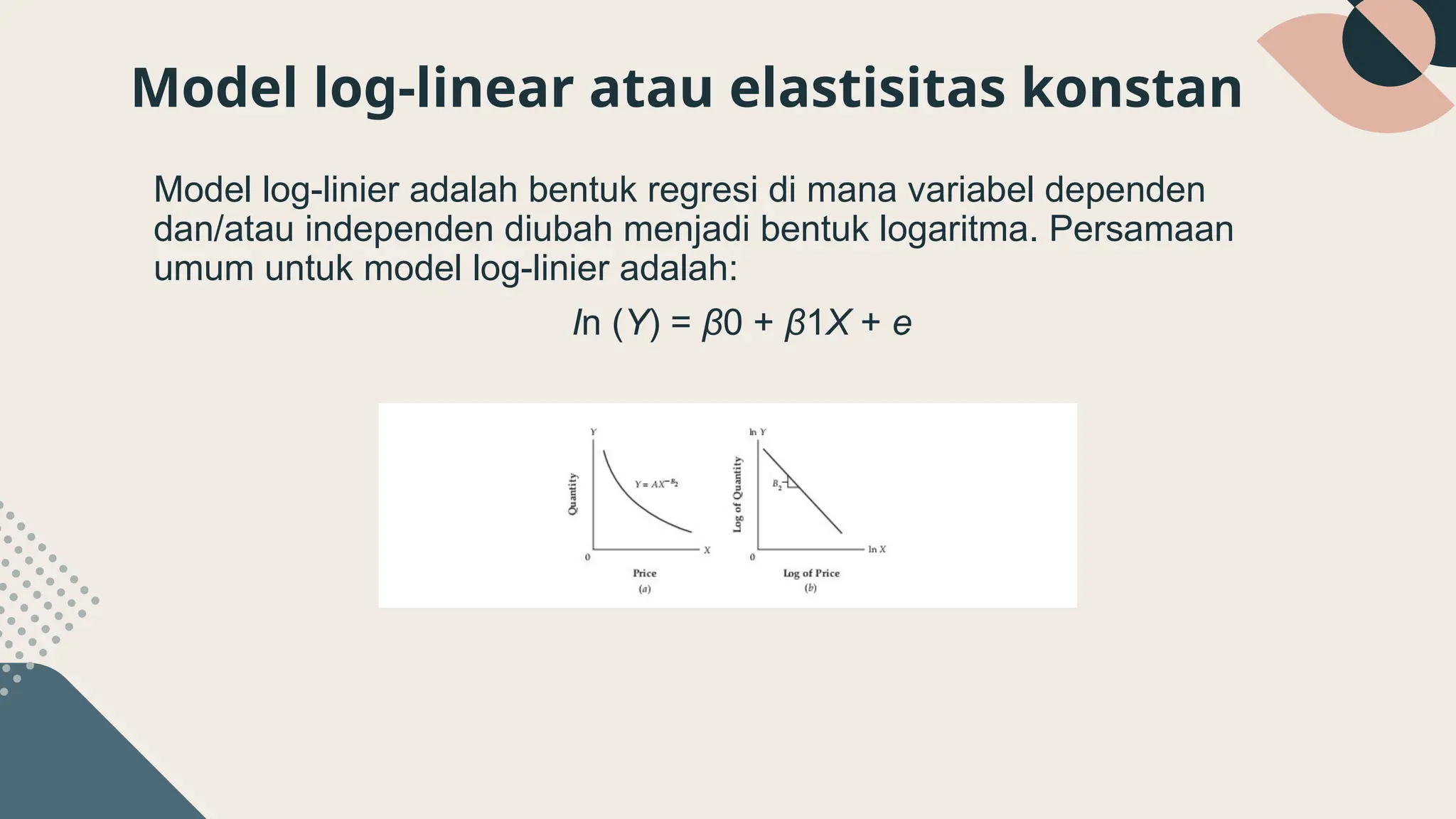 FUNCTIONAL FORMS OF REGRESSION MODELS IN ECONOMETRICS | PPT