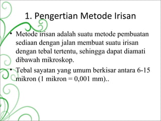 Kelompok 5 metode irisan | PPT