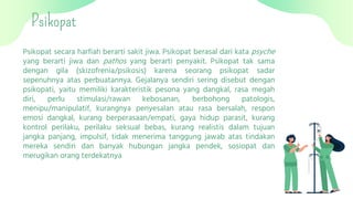 Psikopat - biokimia medis | PPT