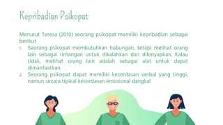 Psikopat - biokimia medis | PPT
