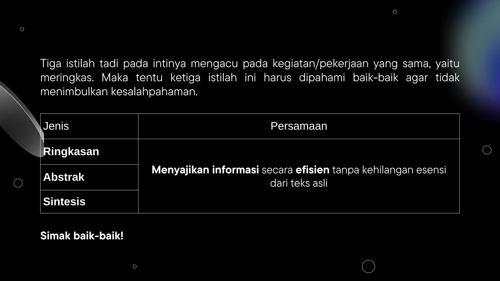 Ringkasan, Abstrak, dan Sintesis (Pengertian, Contoh, dan Kaidah ...