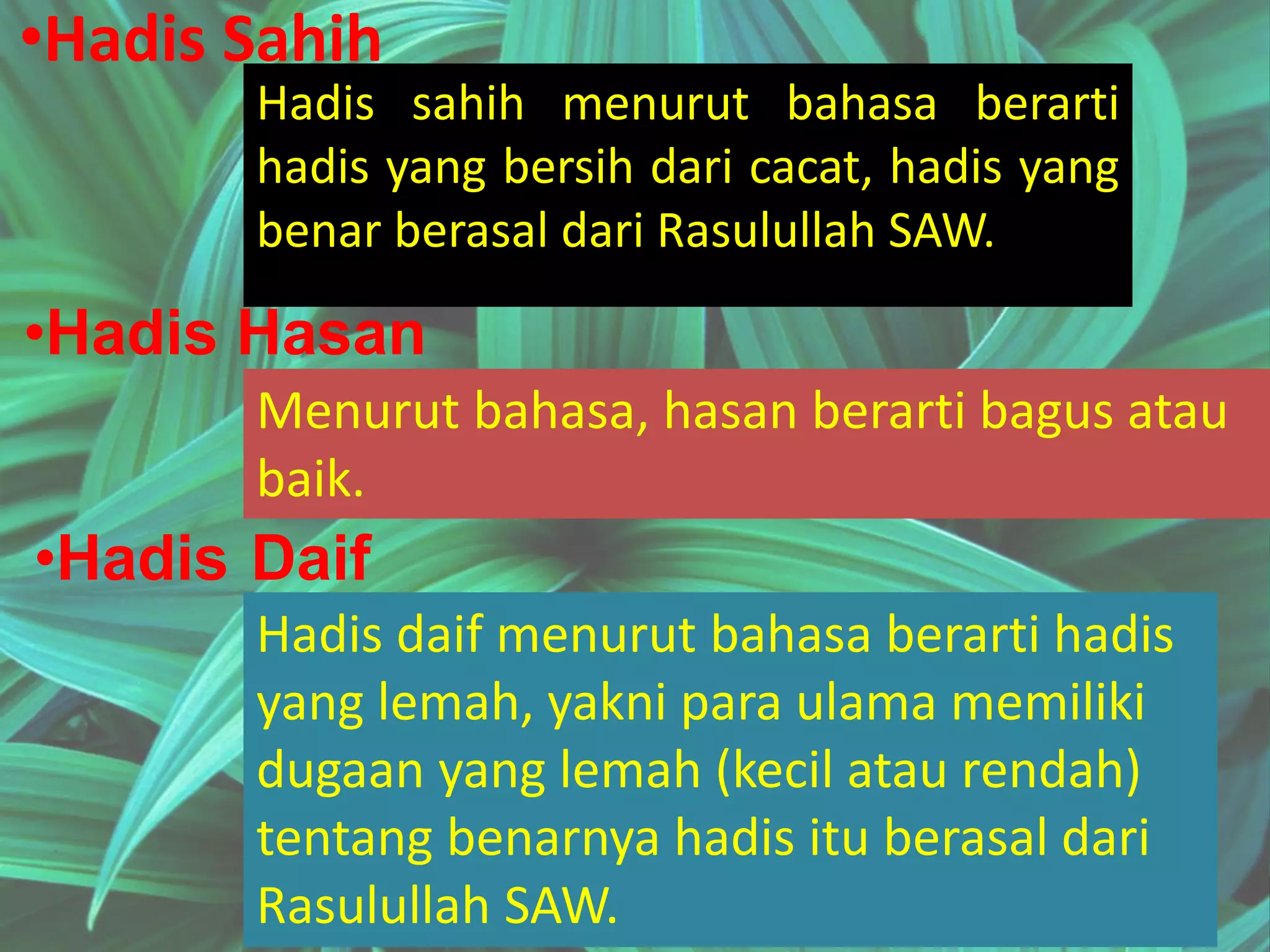 pembagian hadits -- ulumul hadits | PPTX