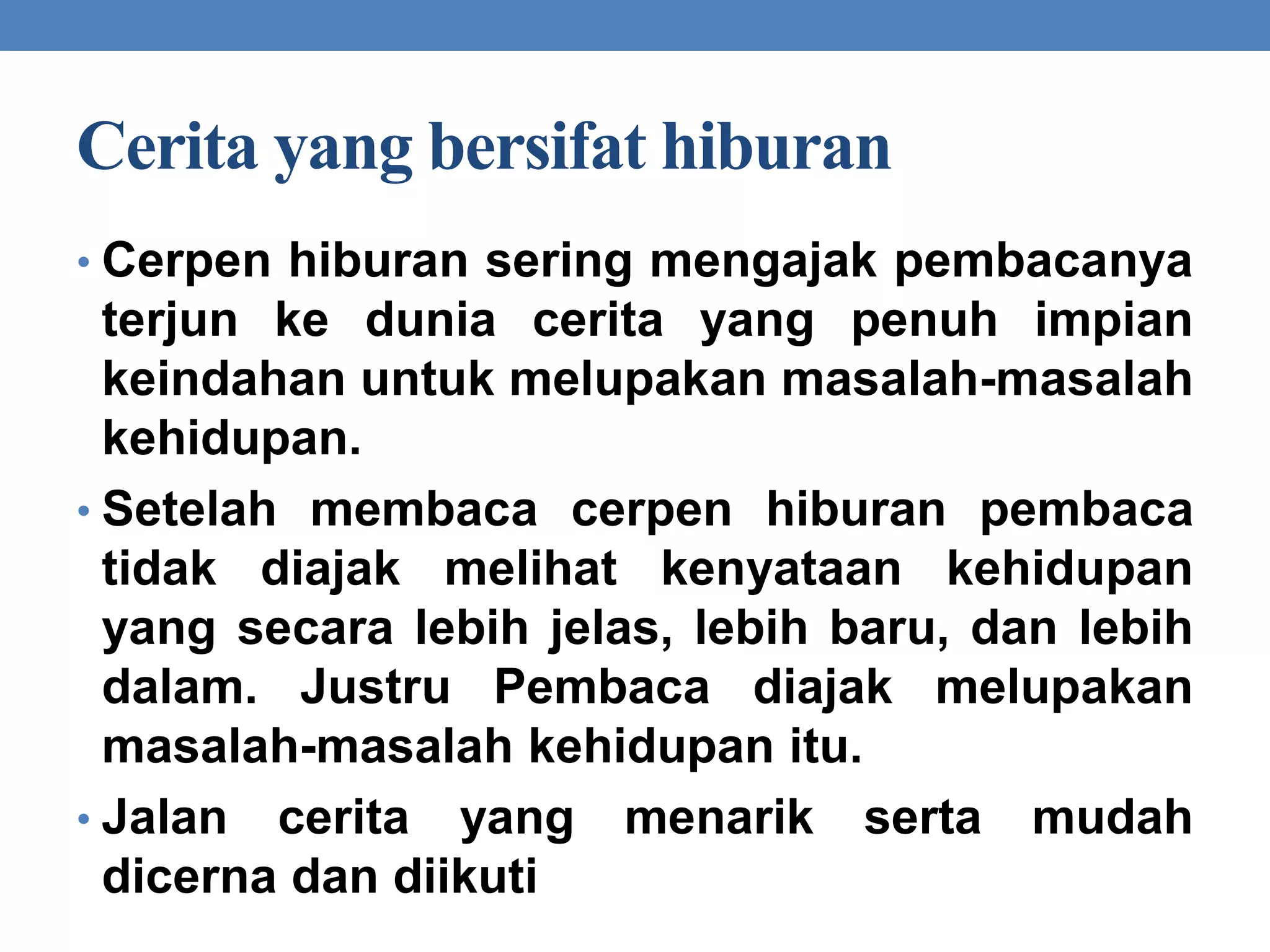 Bentuk dan Isi Cerpen (Jacob) | PPTX