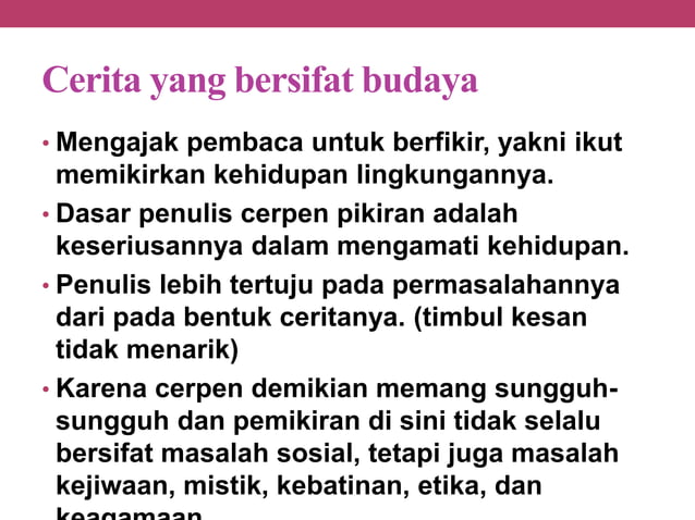 Bentuk dan Isi Cerpen (Jacob) | PPTX