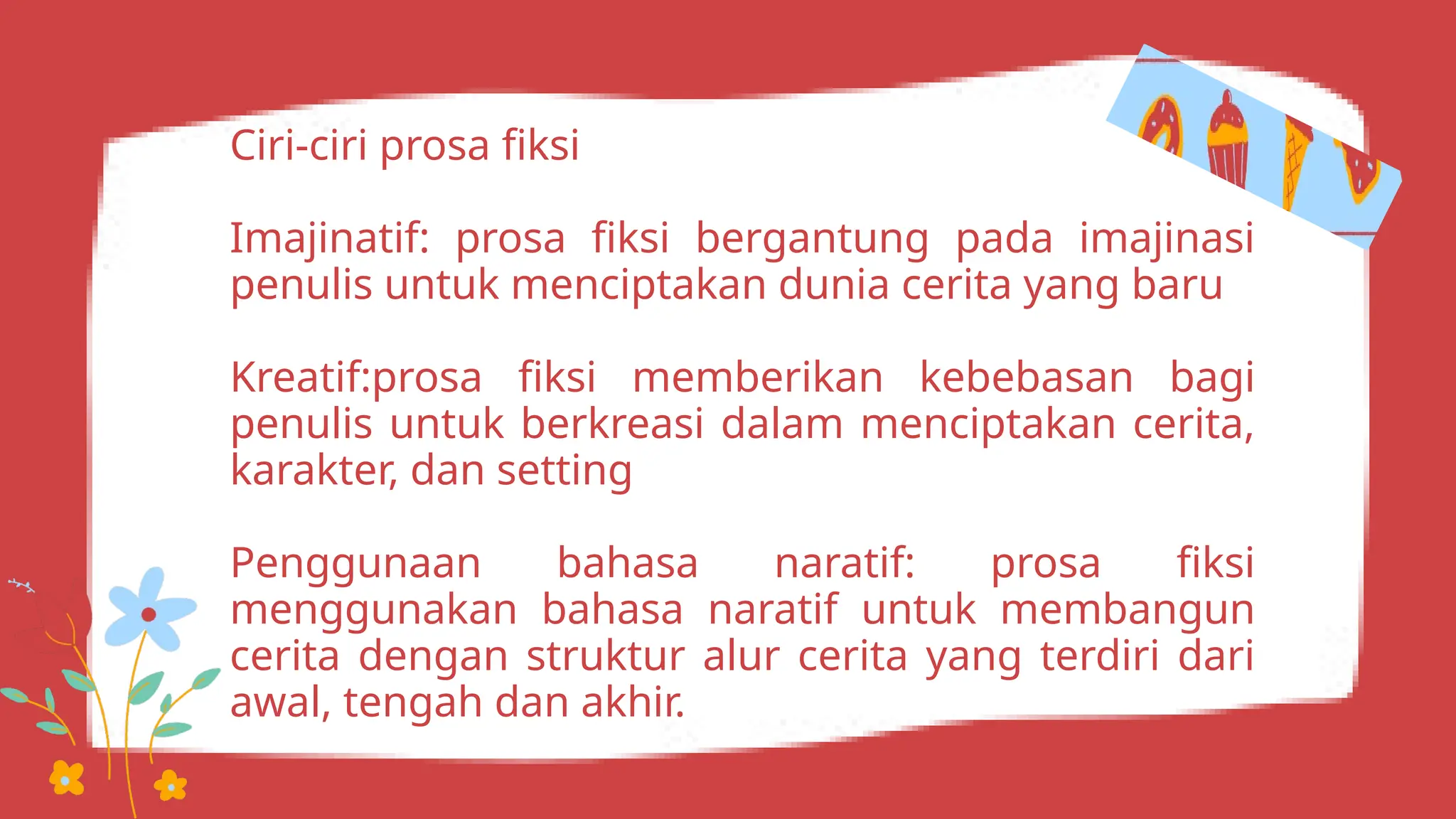 Pengertian Prosa Fiksi, Unsuur-unsur prosa fiksi | PPTX