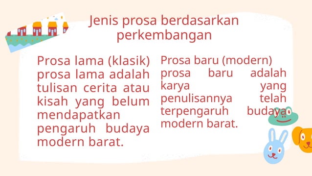 Pengertian Prosa Fiksi, Unsuur-unsur prosa fiksi | PPT