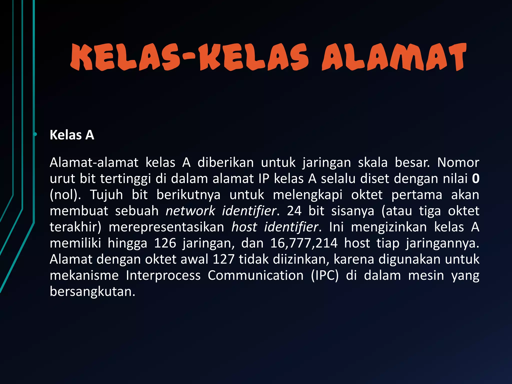 Alamat IP Versi 4 | PPTX