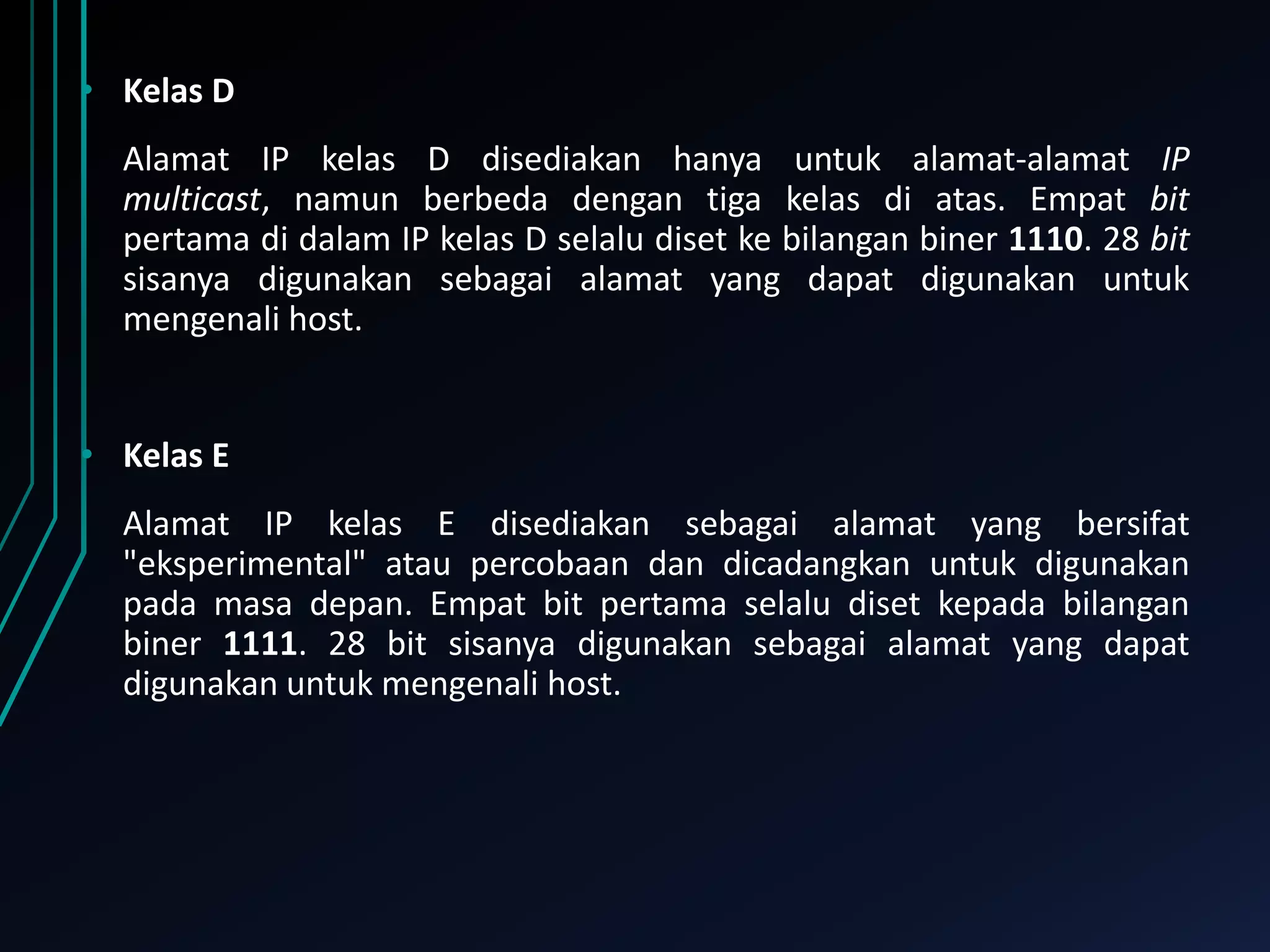 Alamat IP Versi 4 | PPTX