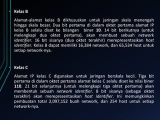 Alamat IP Versi 4 | PPTX