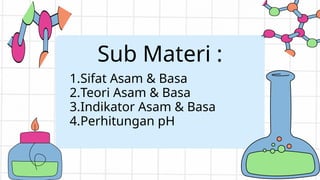 Materi Asam Basa dan indikator asam basa | PPTX