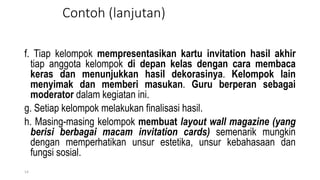 Kelompok 5 (contoh pembelajaran berbasis projek) | PPTX