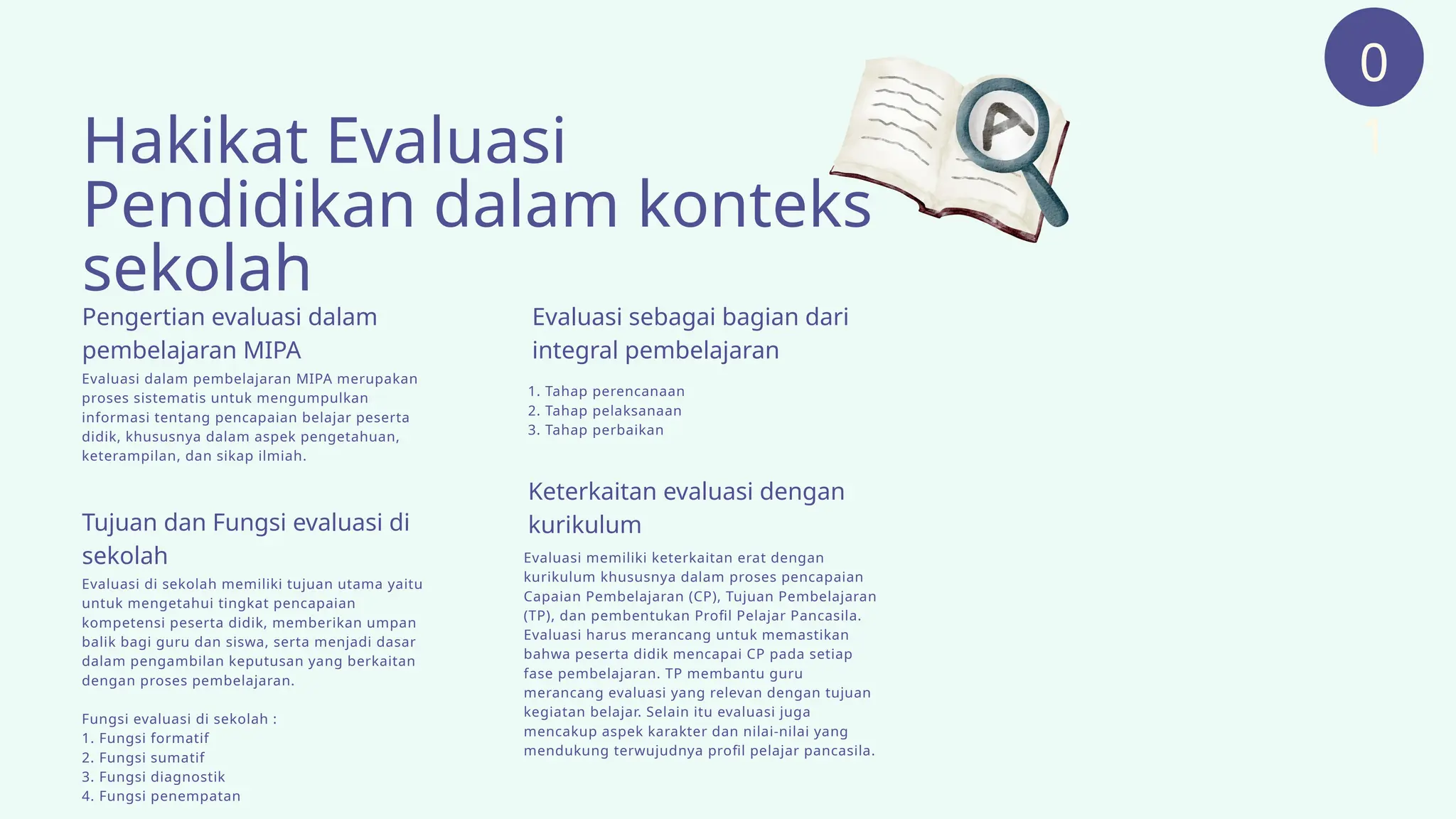 evaluasi pendidikan di sekolah untuk memakasimalkan pembelajaran | PPTX