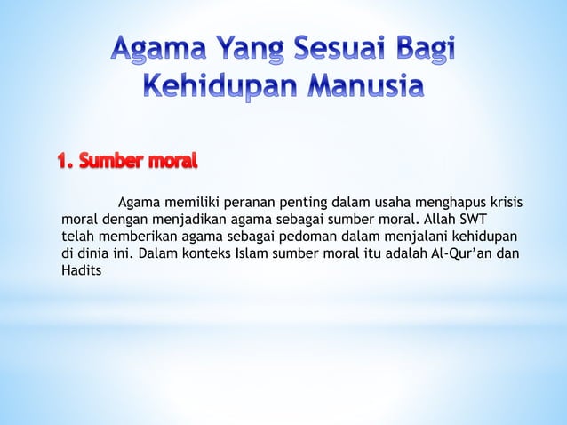pengertian dan agama yg paling cocok untuk manusia | PPT