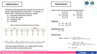 APG Pertemuan 6 : Inferensia Dua Vektor Rata-rata | PDF