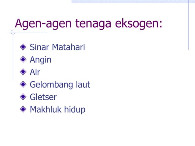 TENAGA EKSOGEN DAN TENAGA ENDOGEN | PPTX