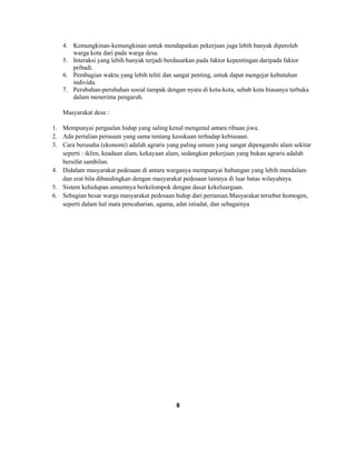 Konsep Masyarakat dan Sosial Budaya Masyarakat Indonesia | DOCX