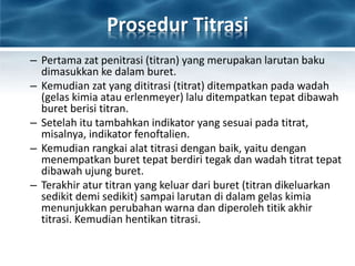 Titrasi asam basa | PPTX