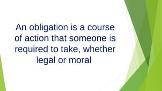 obligation | PPT