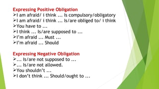 obligation | PPT