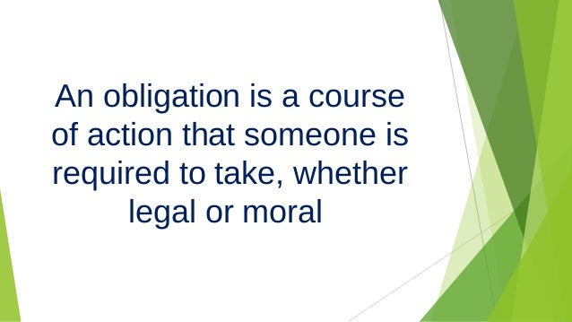 obligation