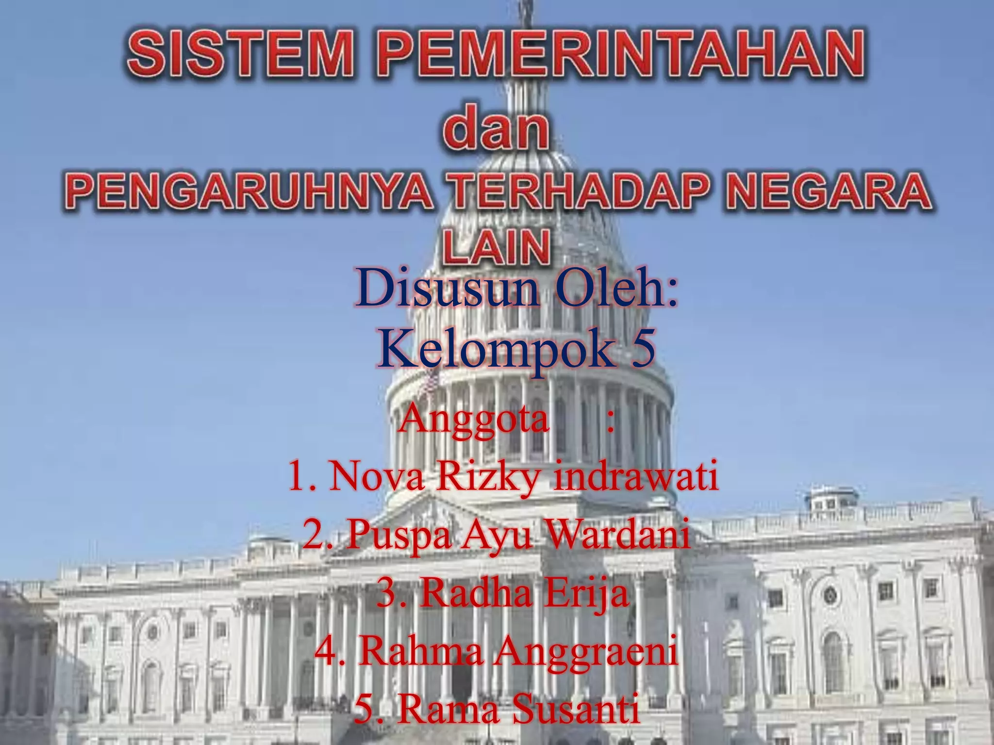 sistem pemerintahan | PPTX