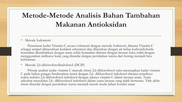 Kelompok 5 ppt btm antioksidan baru | PPT