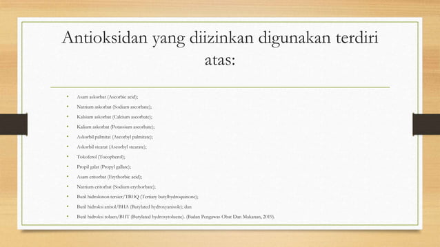 Kelompok 5 ppt btm antioksidan baru | PPT