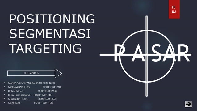 Segmentasi, Targeting, dan Positioning Pasar Dalam Manajemen Pemasaran | PPTX