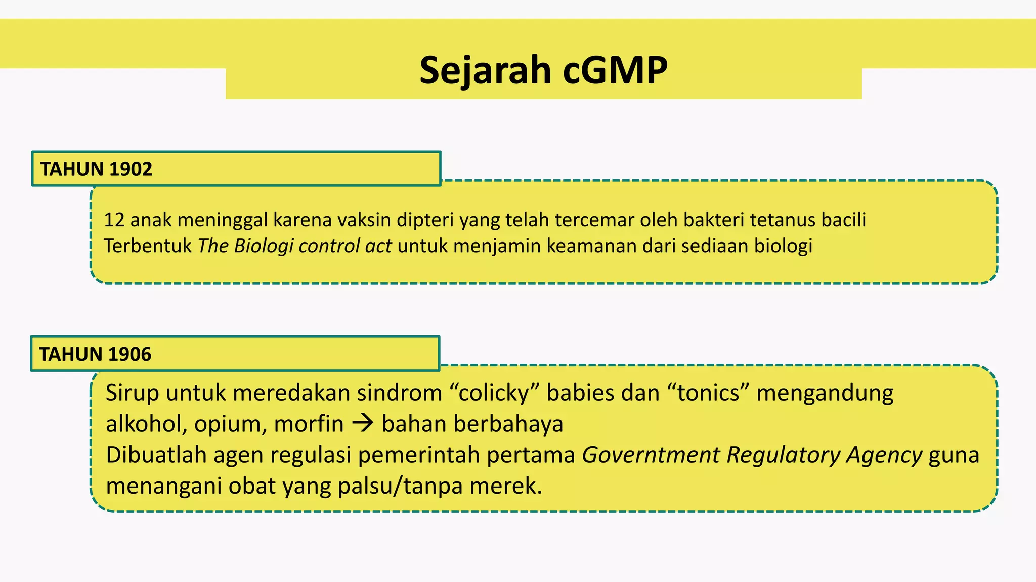 Regulasi di farmasi industri (cGMP) | PPTX